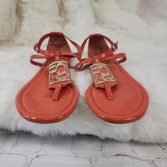 Coach | Shoes | Coach Orange Sandals | Poshmark